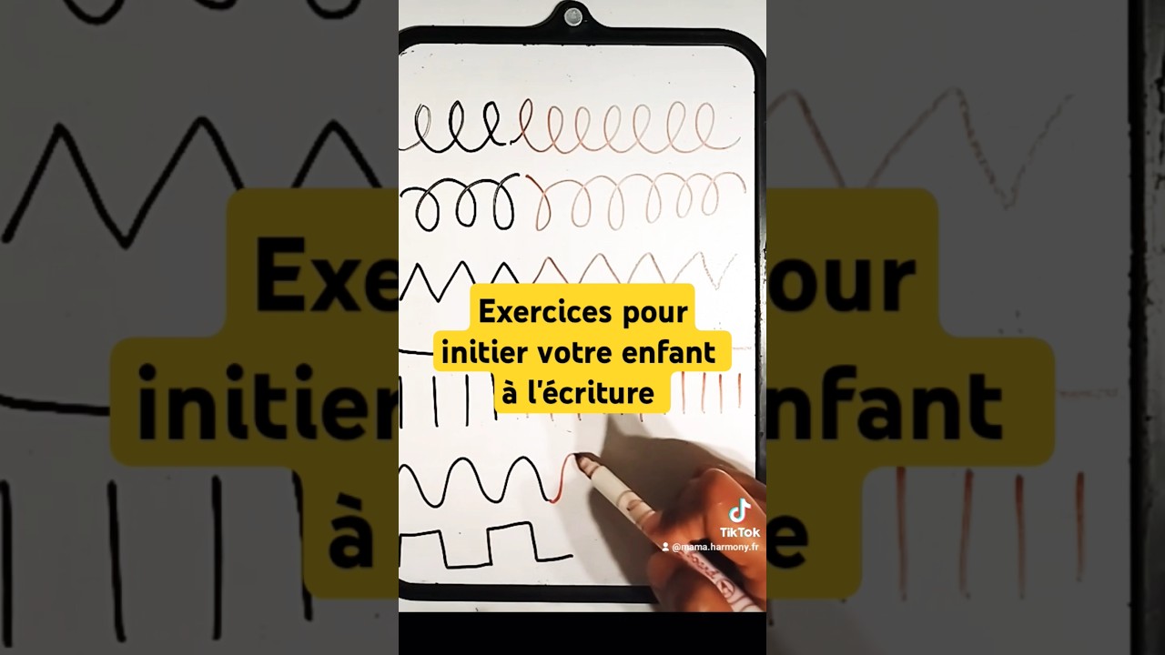 Graphisme et initiation à l'écriture #maternelle #montessori #activités #abcd #exercices