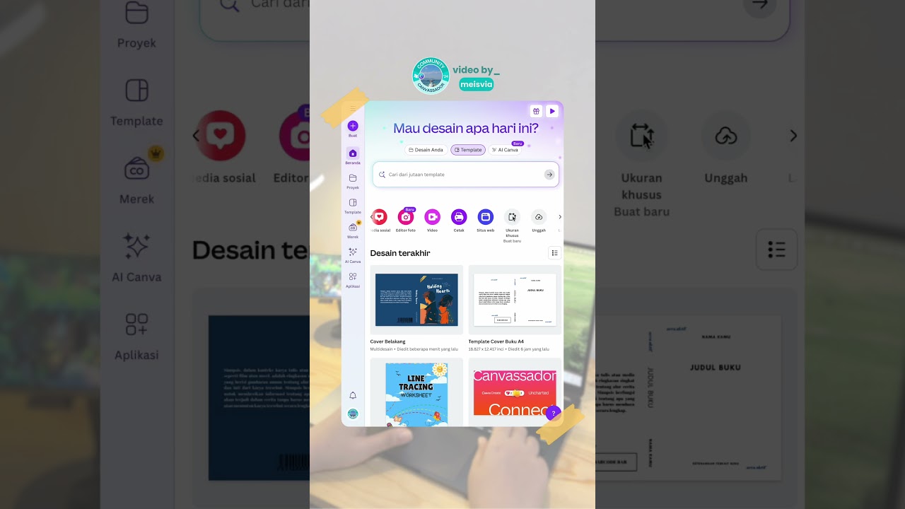 Print Book Cover using this template🤗 #canvatutorial #canvassador