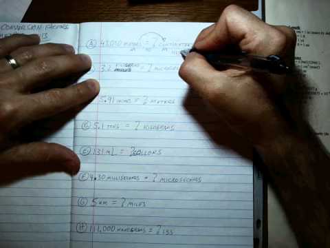 Chem 110 CH2 Conversion Factors Metric System