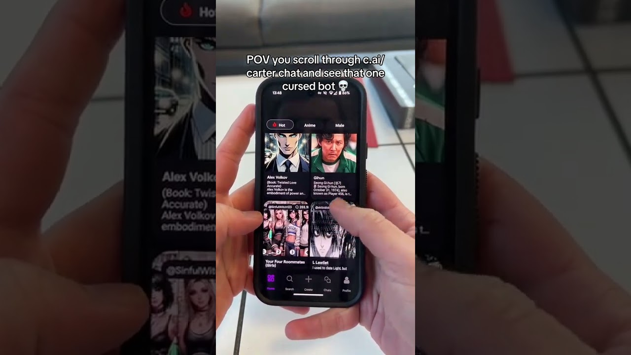 'THAT' one cursed bot on the ai chat app