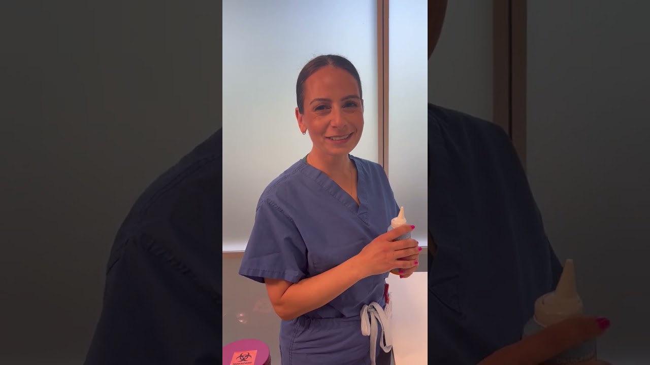 How to use a saline spray