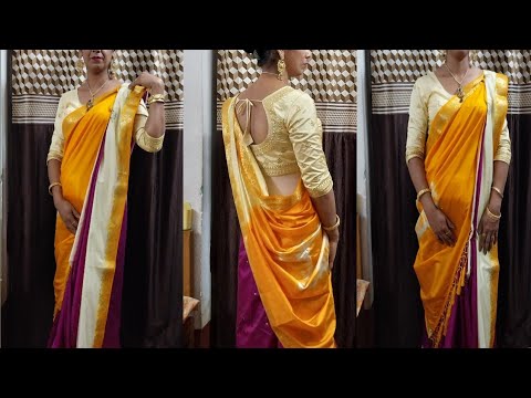 Traditional bengali saree style / How to draping bengali saree /#drapingsaree #sareelove #beginners