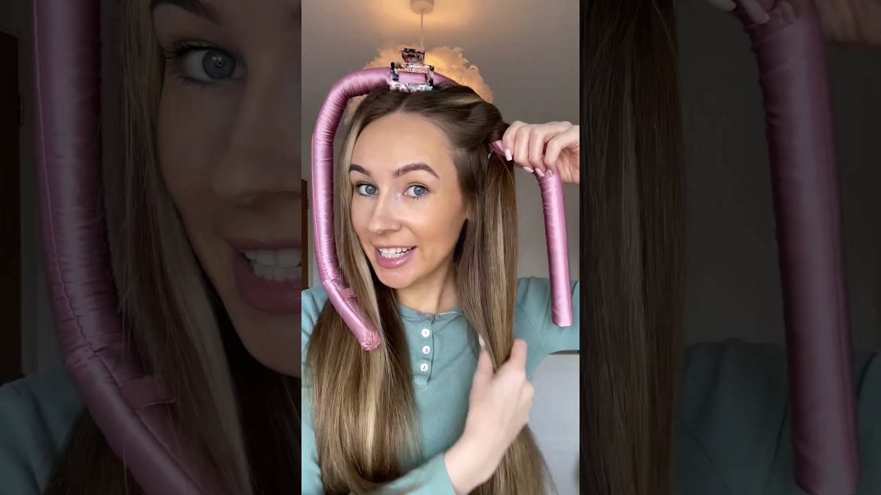 Heatless curler tutorial! This is the best method I've tried... #heatlesscurls
