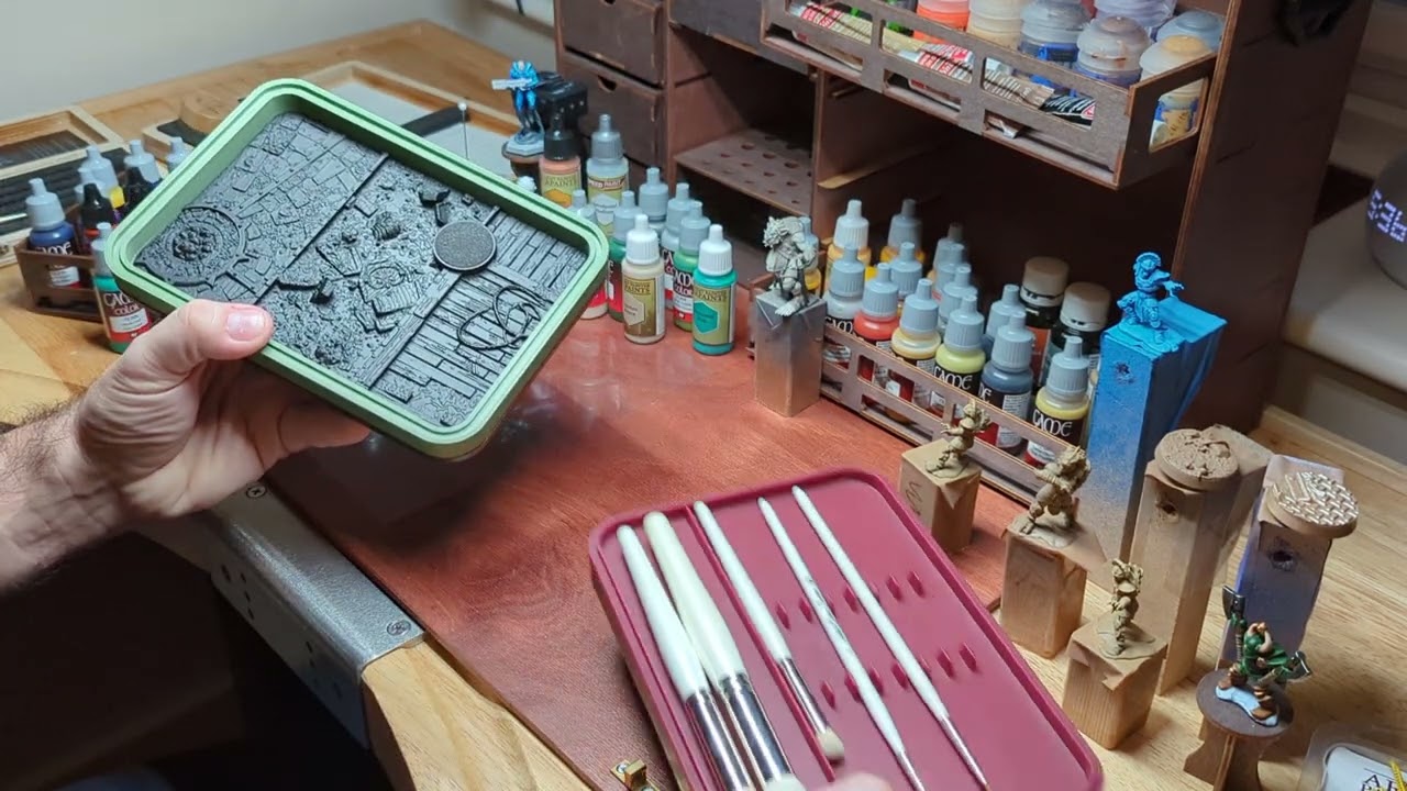 NEW!!! ULTIMATE Fantasy Dry Brush Texture Palette designed to fit The Army Painters Wet Palette