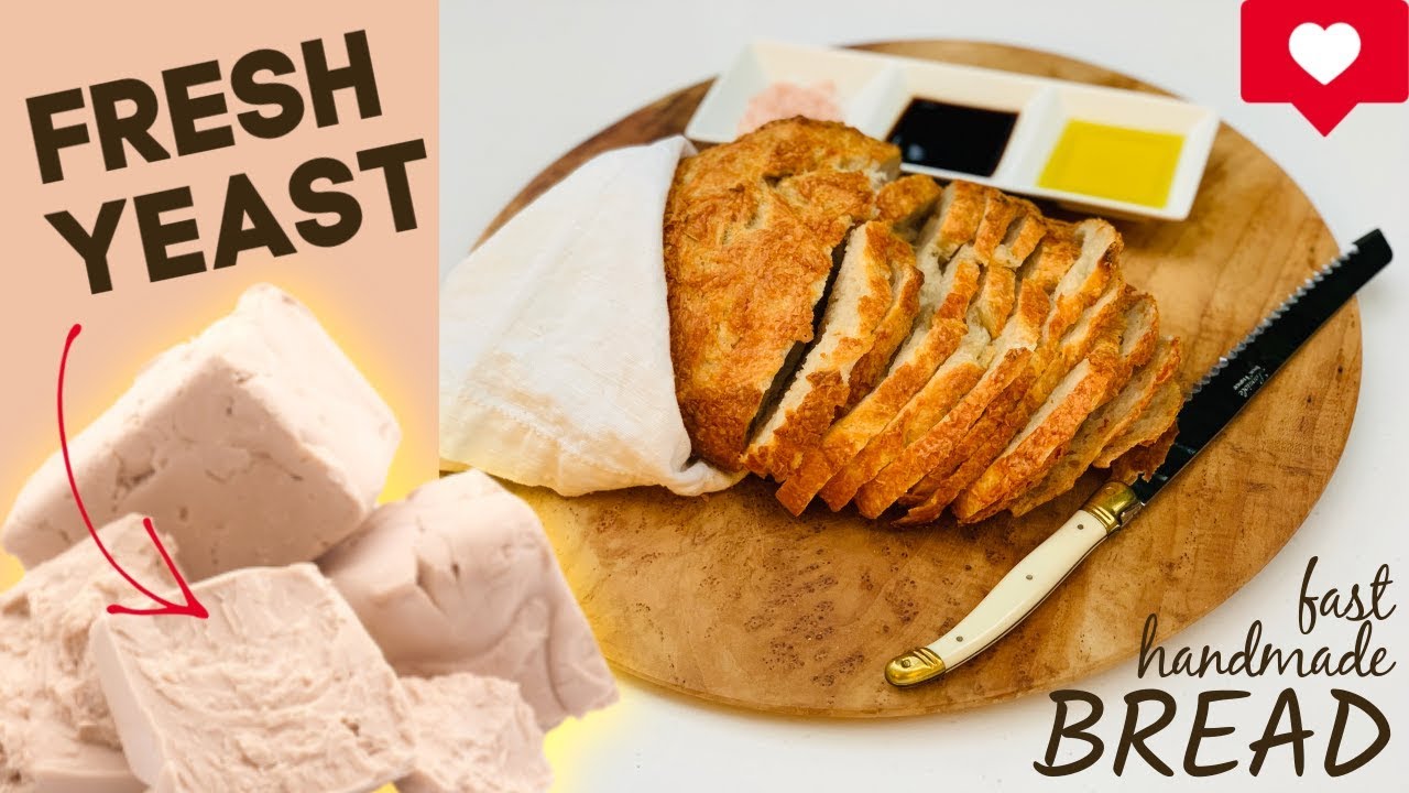 🍞Fast NO KNEAD Handmade Bread Recipe | Try Fresh Yeast | ⭐️EASY⭐️