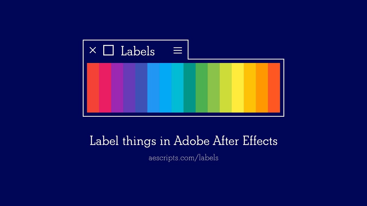 Labels for After Effects v4