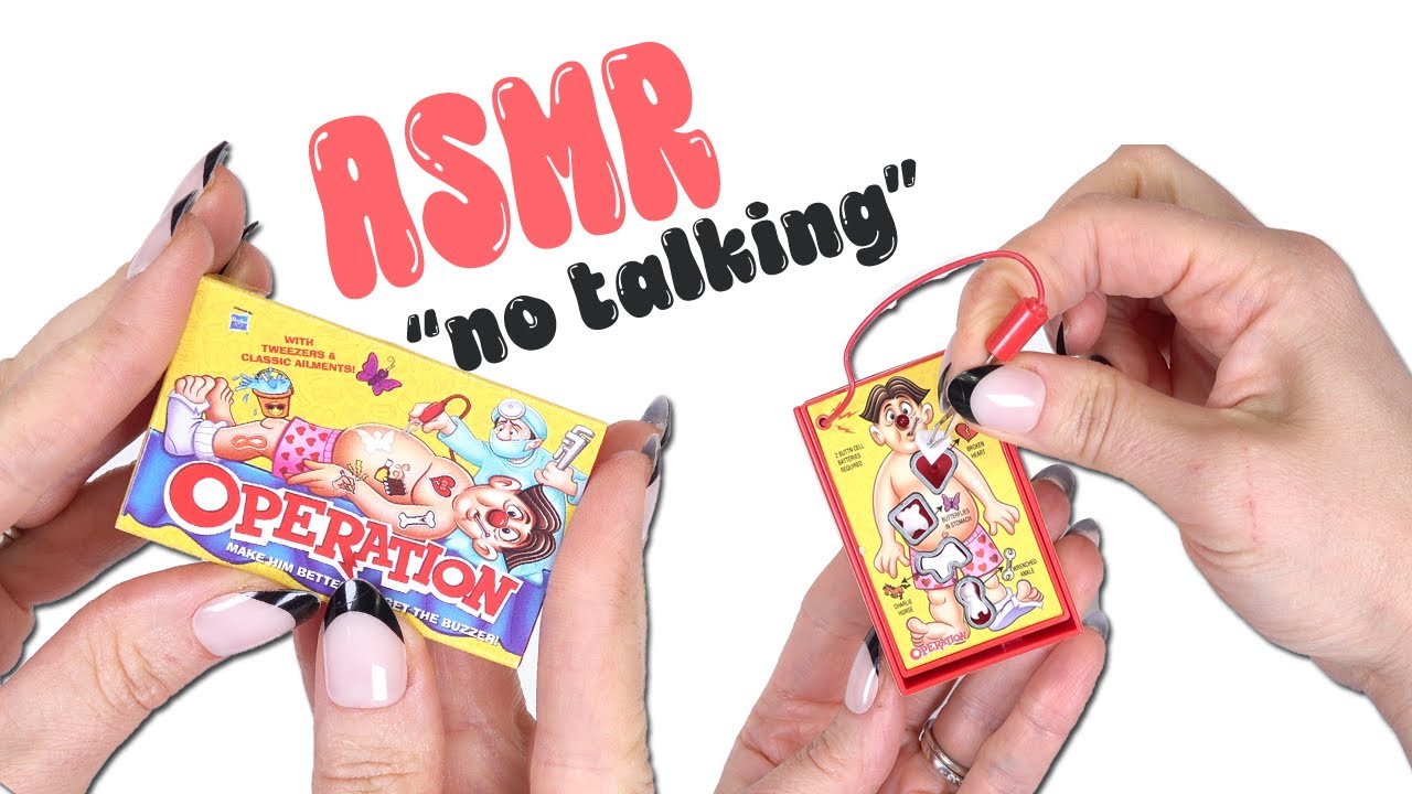 ASMR Worlds Smallest Operation Game Miniature Items! No Talking Sounds