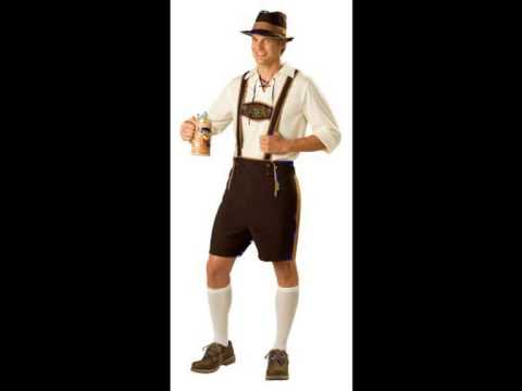 Men's Bavarian Guy Costume Lederhosen Halloween Party
