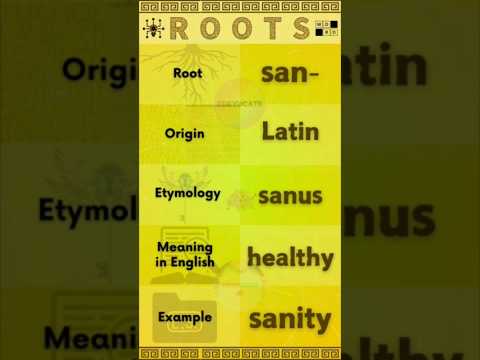 #san #RootWords #LatinRoots #GreekRoots #WordOrigins #Etymology #Tutorescue #EDeyUCATE