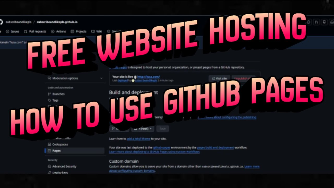 How To Use Github Pages