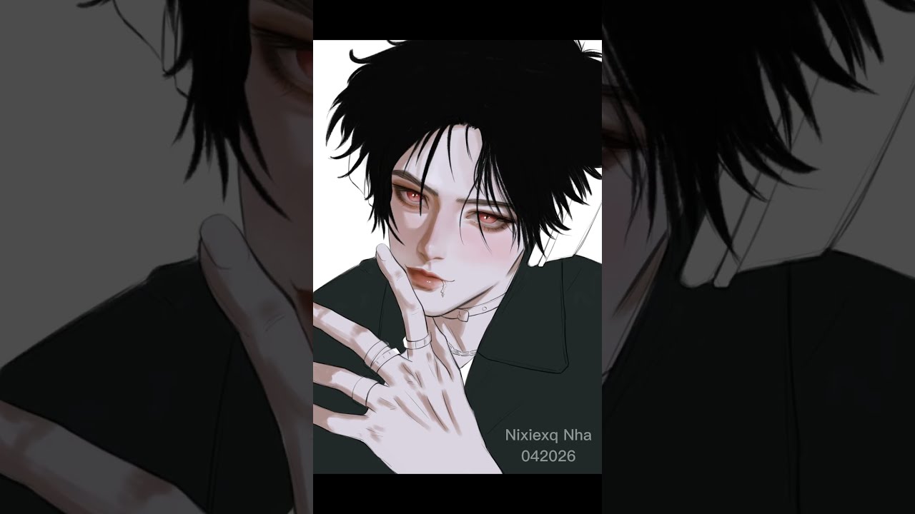 step by step #wacomart #nixiexq #digitalart #handsome #handsomeboy #b #boy #man #cool #viral