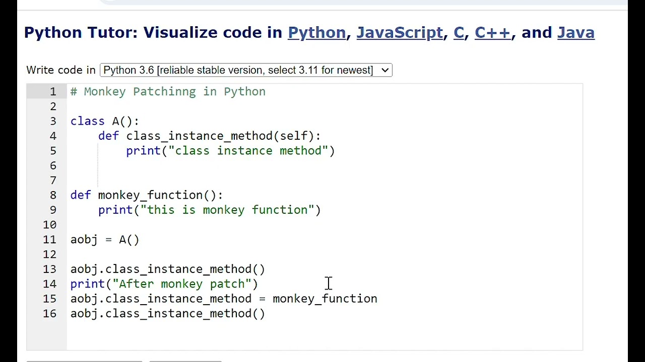 Monkey Patching in Python Important Interview Question