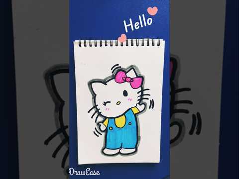 Hello Kittyπ±#simpledrawing #shortsfeed #music #drawing #kitty #hellokitty #cartoon #satisfying #art