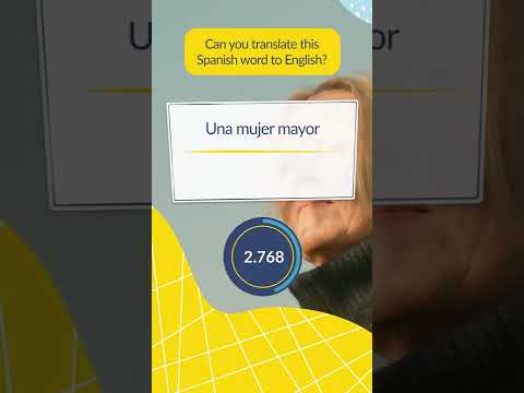 Spanish Quiz: 'Una mujer mayor' in English means... #Short