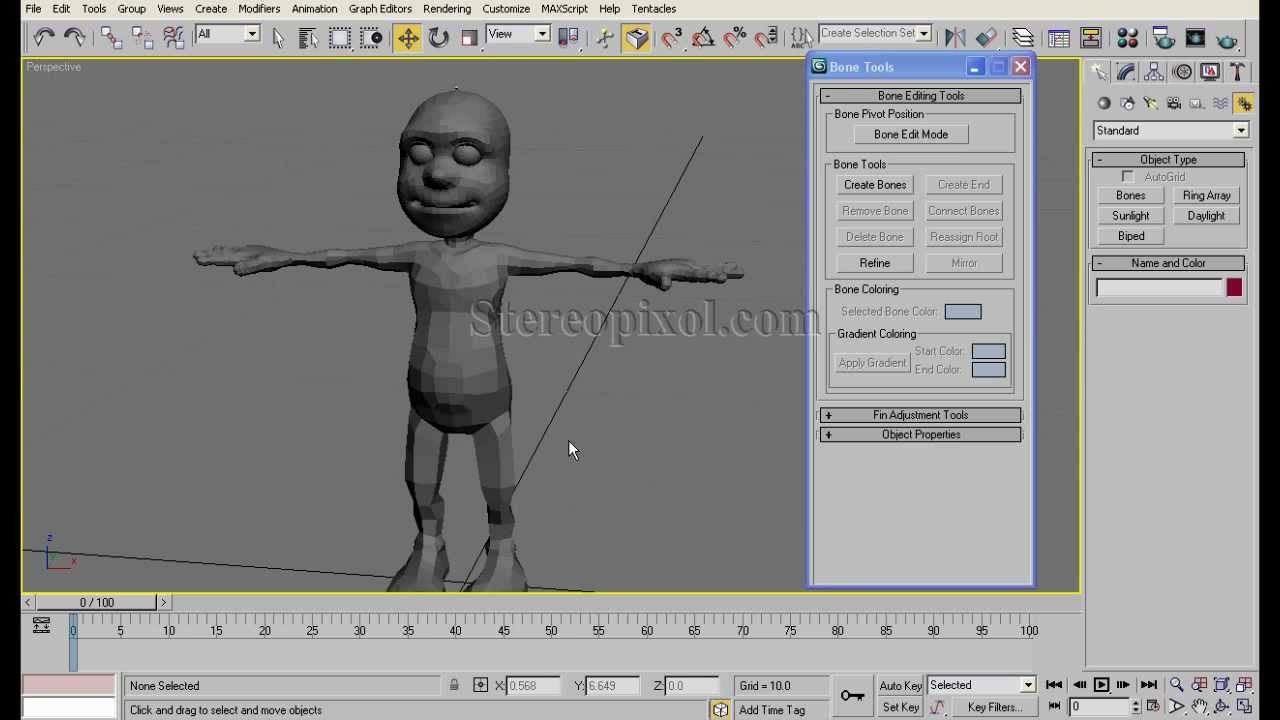Rigging a Character in Autodesk 3Ds Max - Chapter01