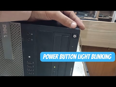 Dell Optiplex 7020 Power Button Light Blinking - No Display - Orange Light Blinking - Fix Blinking