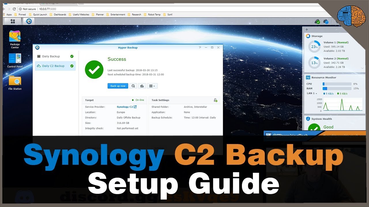 Synology C2 Backup Setup Guide