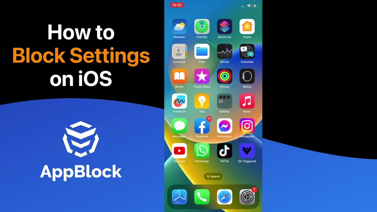 How to block settings on iOS with AppBlock