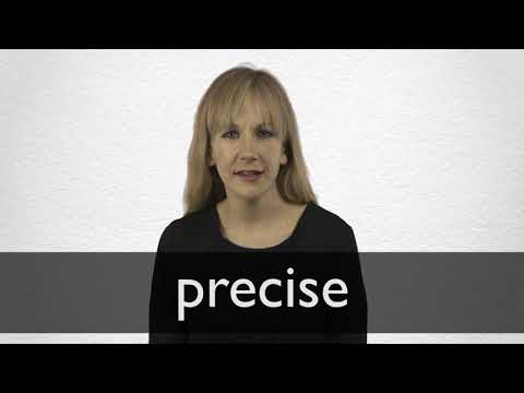 How to pronounce PRECISE in British English