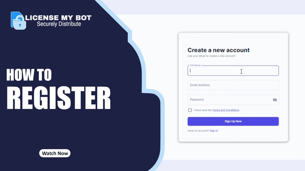 How To Register in License my bot?