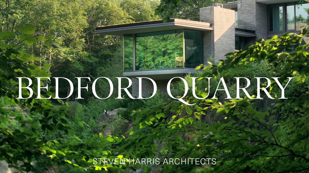 Inside An Architectural Home Built Into the Landscape Above An Abandoned Quarry (House Tour)