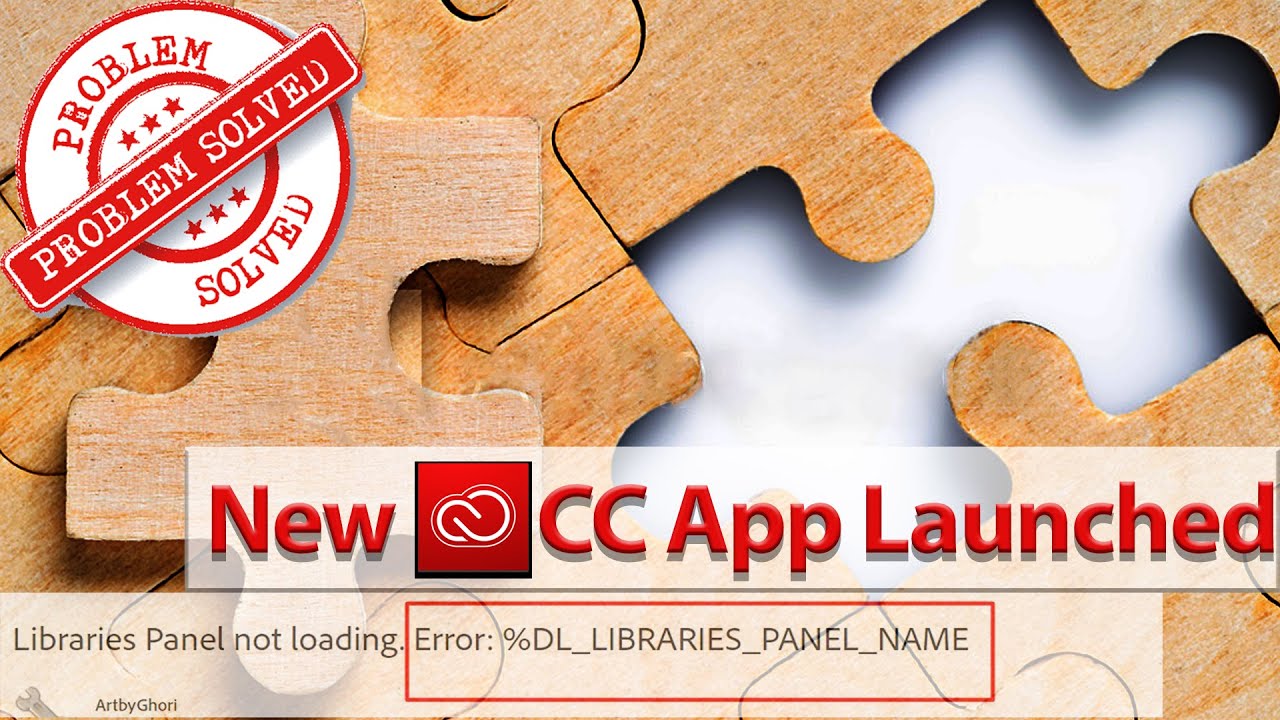 Library panel problem solved with new adobe creative cloud desktop app