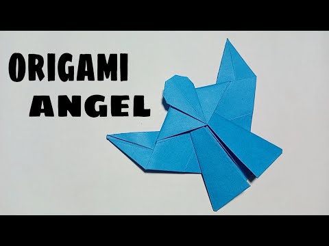How to make a paper angle - christmas decoration - easy origami angel
