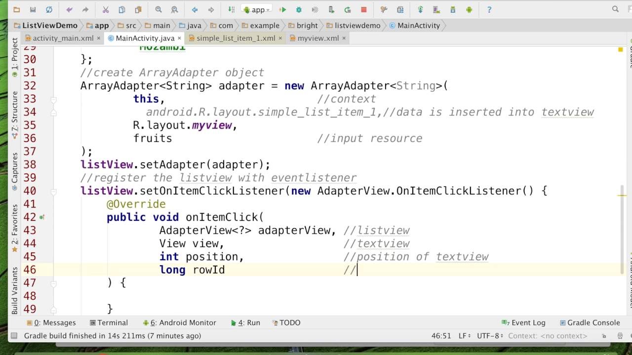 ListView using ArrayAdapter with Event Handling