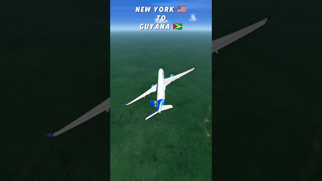 New york to guyana #aviation #airplane #aircraft #shorts #viral