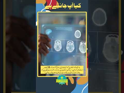 Myth vs Reality: Human Only Use 10% of Brains #interestingfacts #urdu #shorts #knowledgefacts