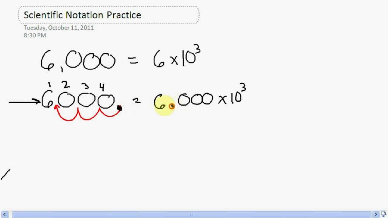 Scientific Notation Practice 2 - Solving Problems