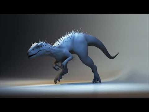 Indominus rex (Dinosaur) run cycle – Creature Animation – Made by ...