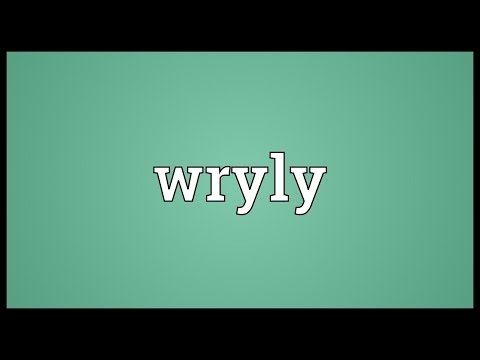 Wryly Meaning