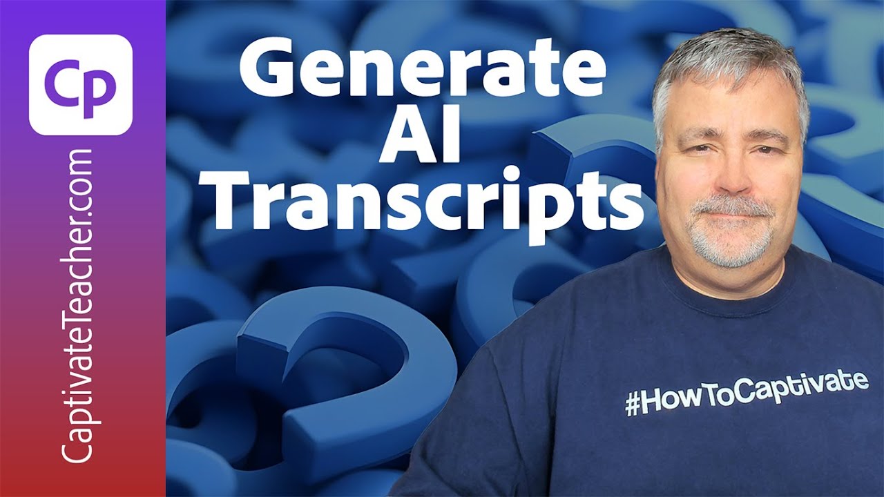 Adobe Captivate 13: How to Generate AI Narration & Transcripts