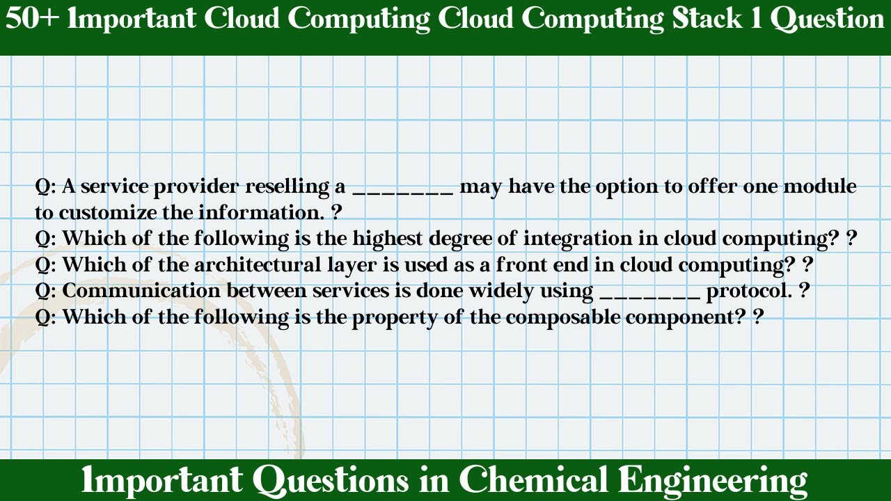 MCQ Questions Cloud Computing Cloud Computing Stack 1 with Answers