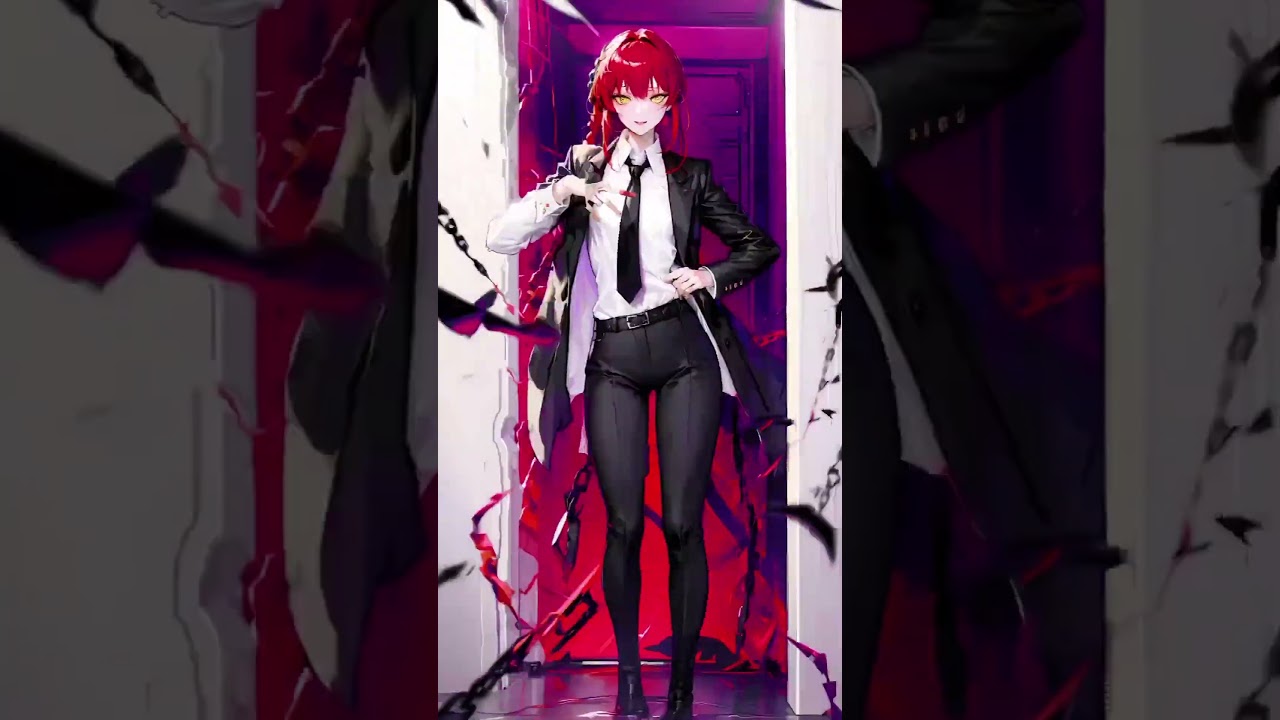 Makima 🥰⭐- AI Anime Girl Edits! #ainaime #animegirl #stablediffusion #makima #makimachainsawman