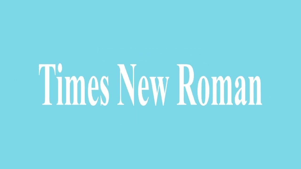 The History Behind: Time New Roman Font