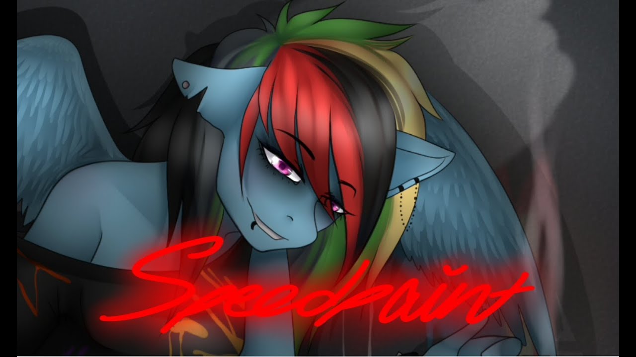 (Speedpaint) MLP: Emo Rainbowdash