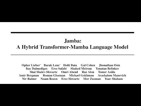 [QA] Jamba: A Hybrid Transformer-Mamba Language Model