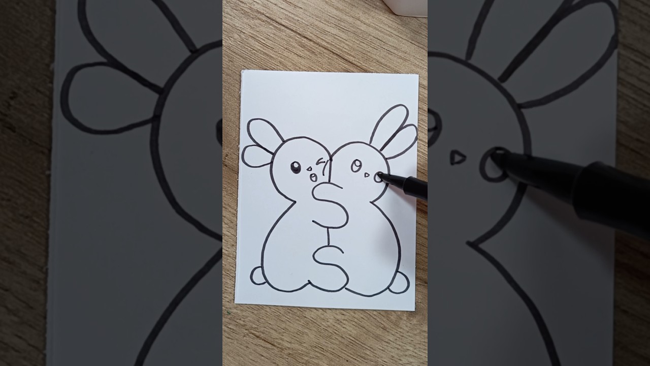 Cómo Dibujar Conejitos con Letra S #shortsvideo #shorts #tutorial #aprende #tutorials #conejo