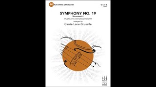 Symphony No. 19: String Orchestra Conductor Score & Parts: Wolfgang Amadeus Mozart | Sheet Music