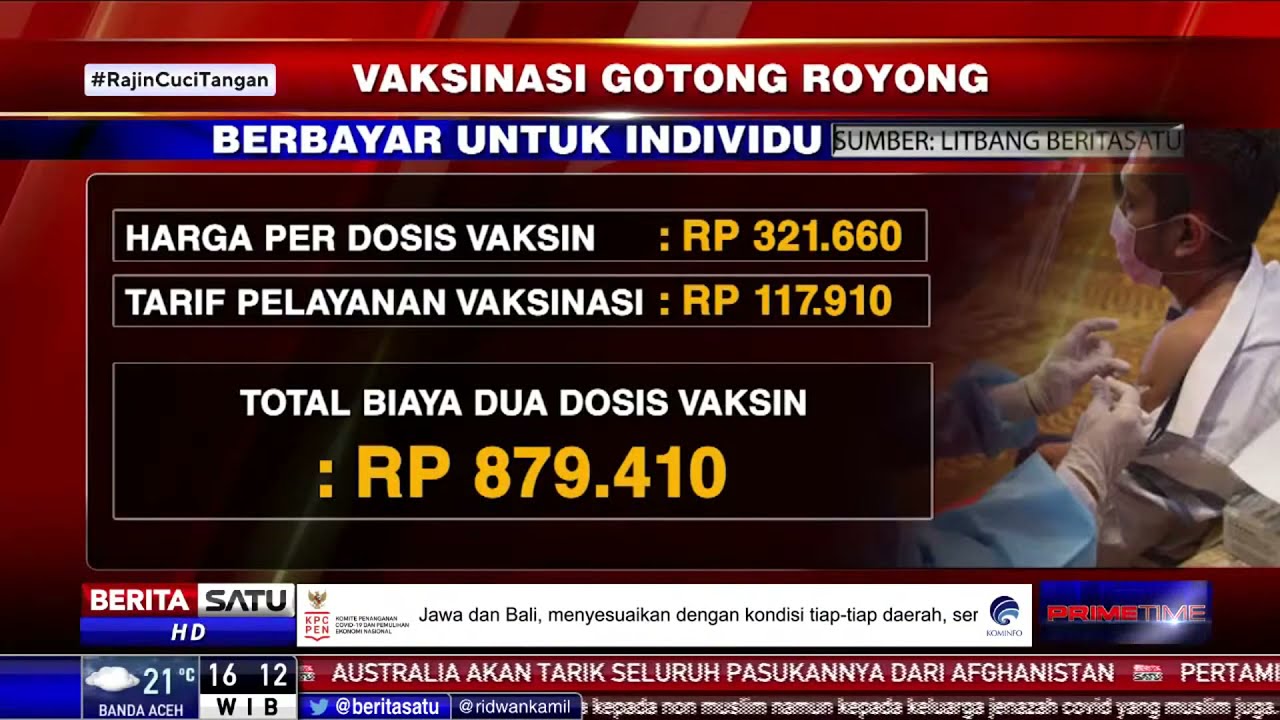 Vaksinasi Gotong Royong untuk Individu Bisa Dibeli di Apotek Kimia Farma