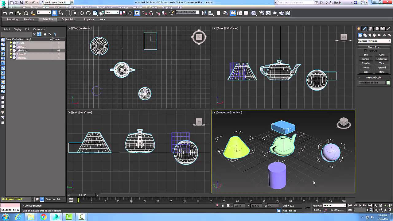 3ds Max 02-02 Select Object Tool
