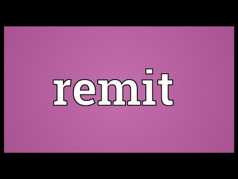 Remit Meaning