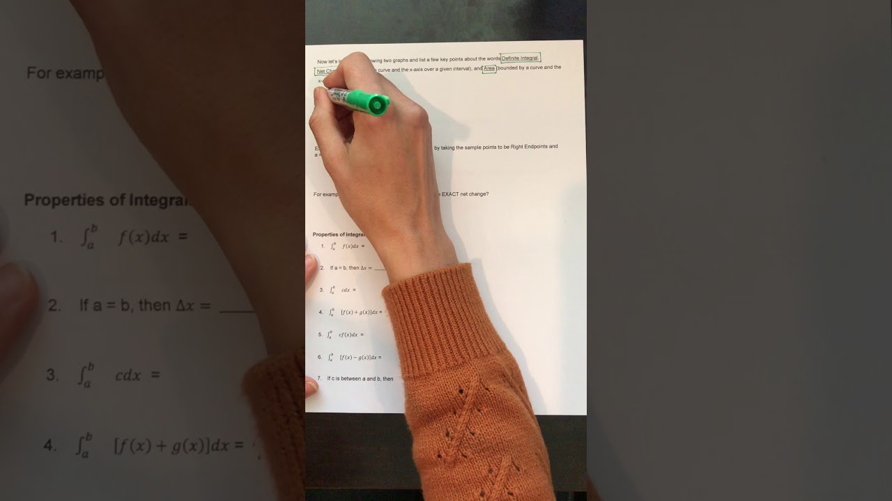 Calculus Section 5 2 Notes