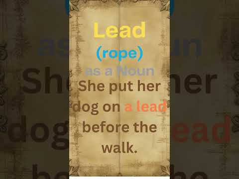 Easy Learn English Word Lead #Shorts #english #englishlanguage #learnenglish