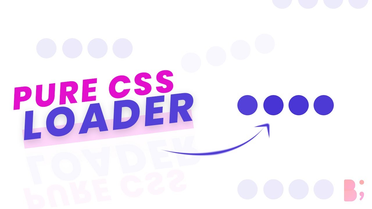 Simple Pure CSS Loader | HTML CSS Tutorial