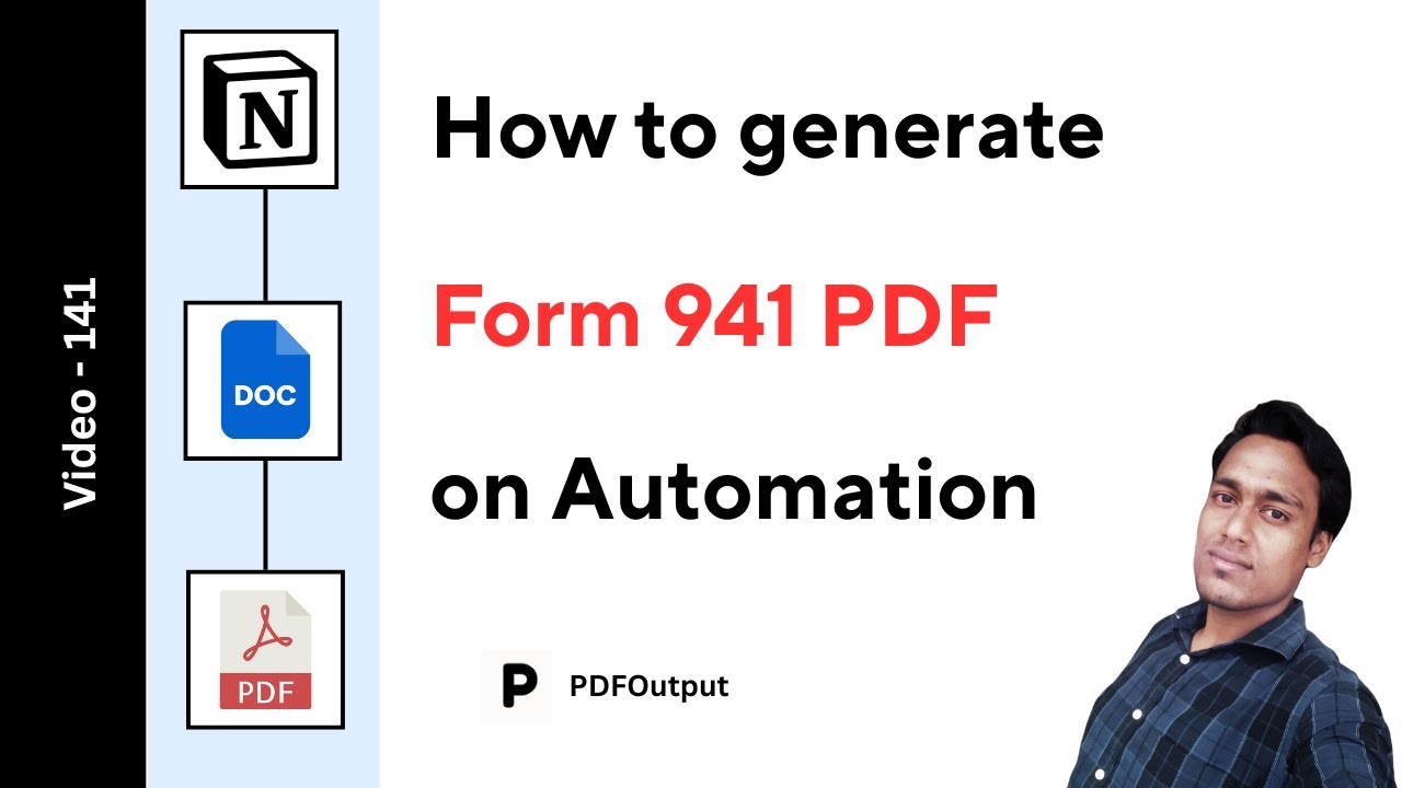 Form 941 PDF (How to create form 941 PDFs on automation using Notion Database)