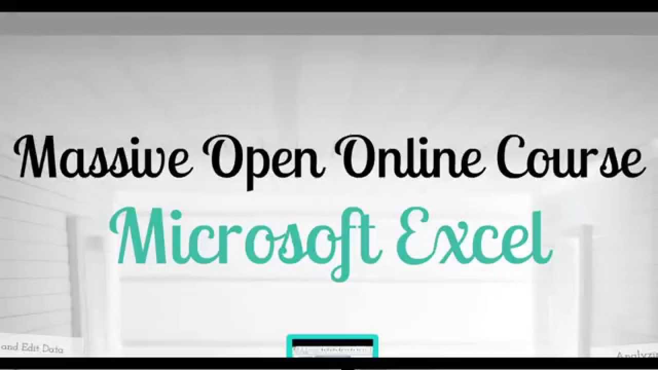 Enter Numbers in Microsoft Excel: Excel MOOC