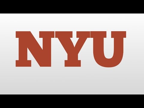 NYU meaning and pronunciation
